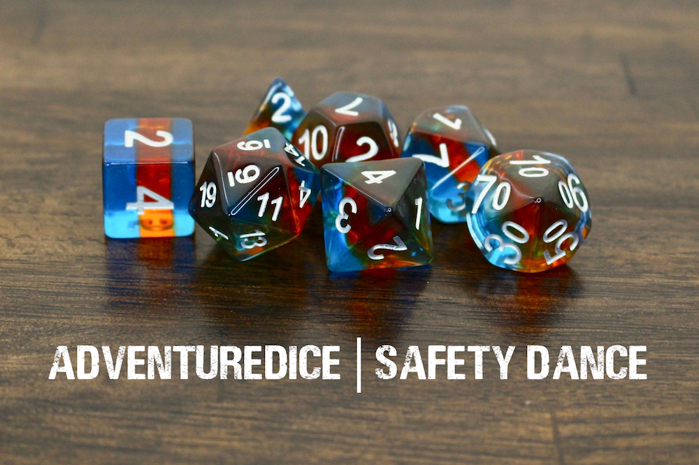 Safety Dance Dice Set Adventure Dice