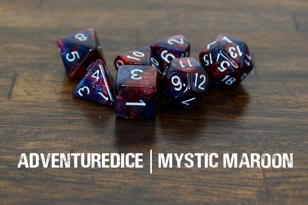 Mystic Maroon dice set – Adventure Dice