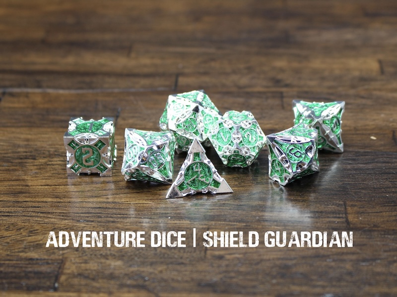 Steampunk-inspired Metal Dice – Adventure Dice